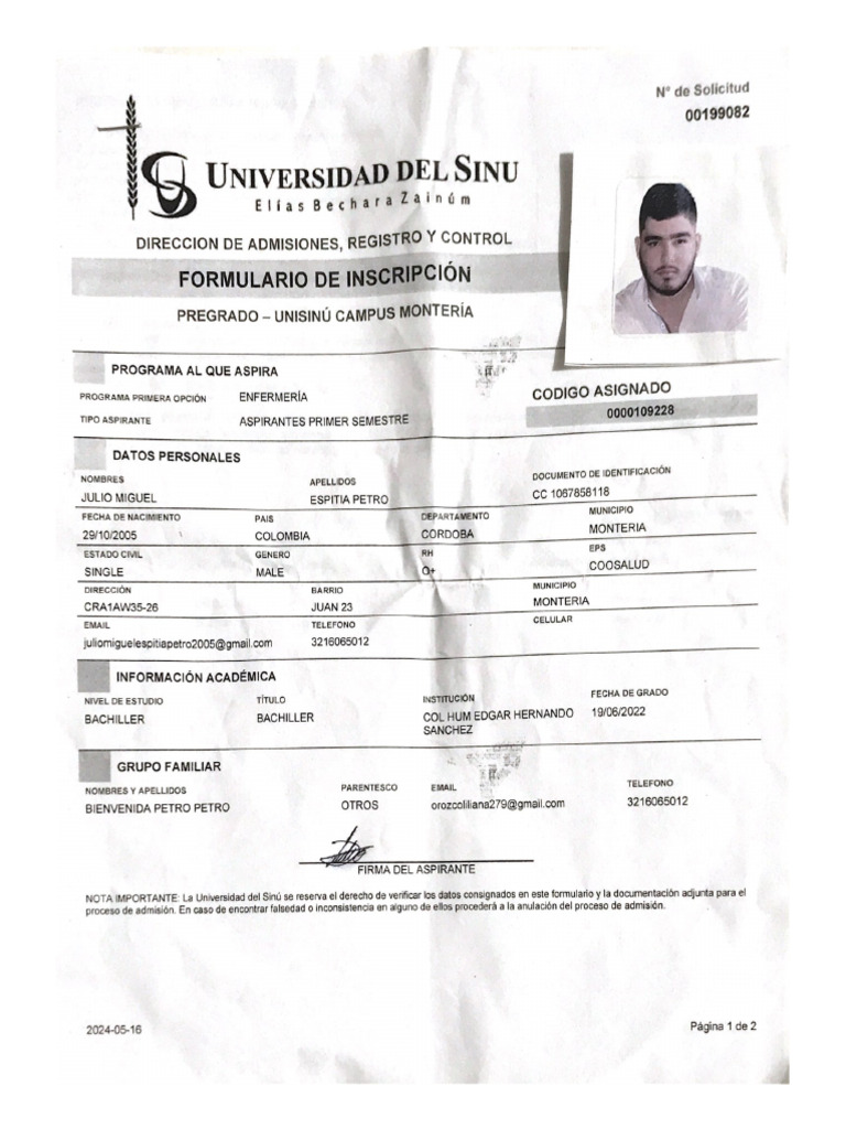 Universidad Del Sinu | PDF