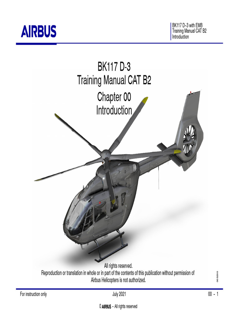 BK117 D-3 Training Manual Overview | PDF | Aviation