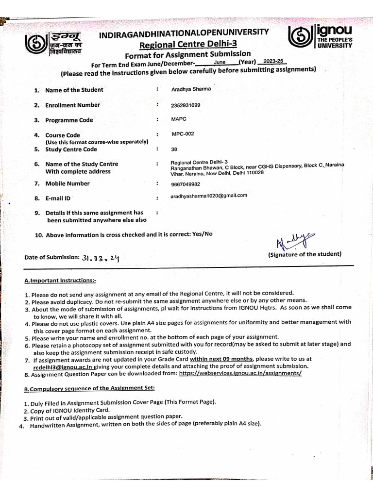 Aradhya MPC 002 | PDF