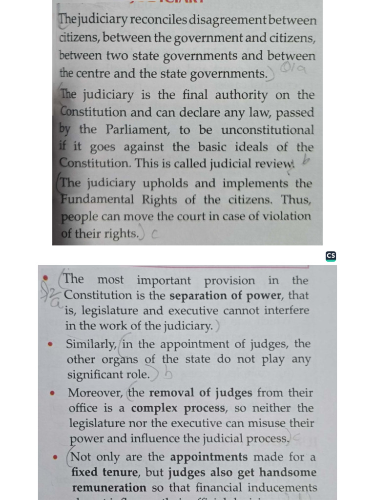 Indian Judiciary Notes | PDF