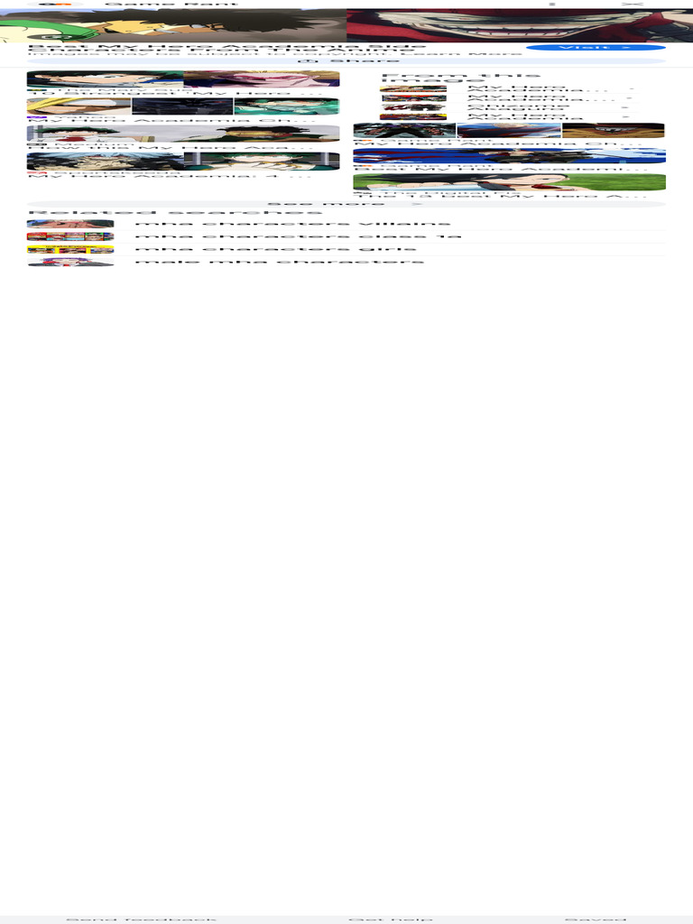 Mha Characters - Google Search | PDF