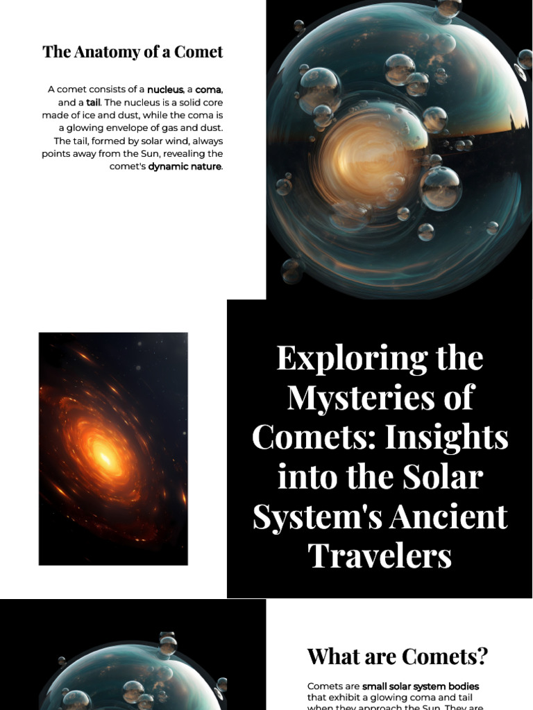 Slidesgo Exploring The Mysteries of Comets Insights Into The Solar ...
