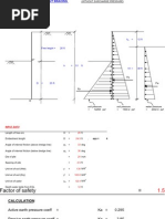 Secant Pile Wall Design Example | PDF | Deep Foundation | Civil Engineering