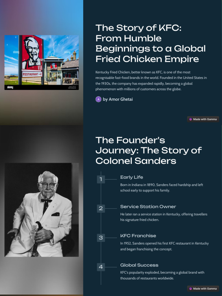 KFC: From Local Recipe to Global Empire | PDF | Fast Food | Cuisine