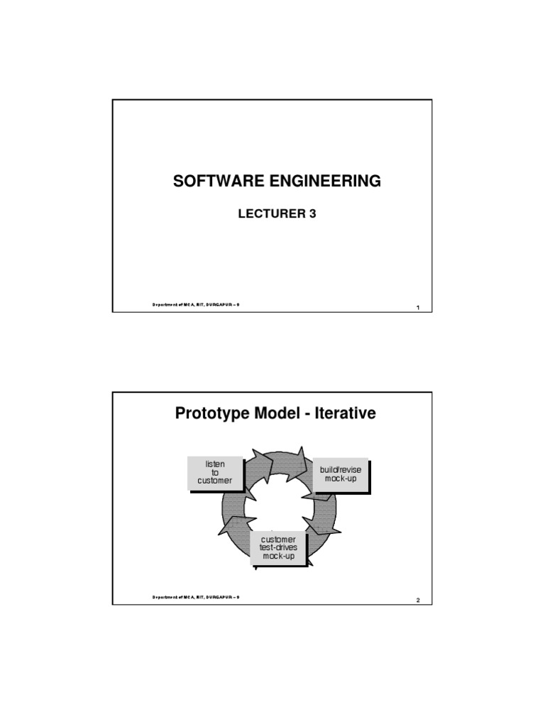 Software Engineering Lecture on Prototyping and RAD Models | PDF | Software Development Process ...