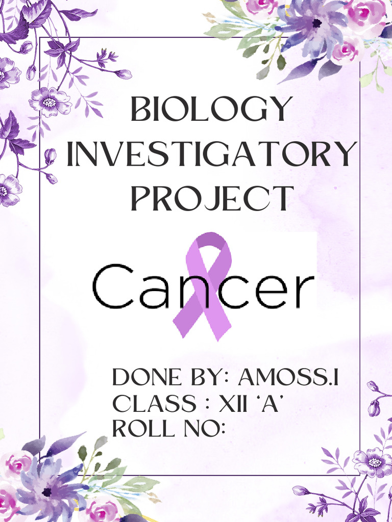 1609575681106_Investigatory Project On Cancer.pdf | PDF