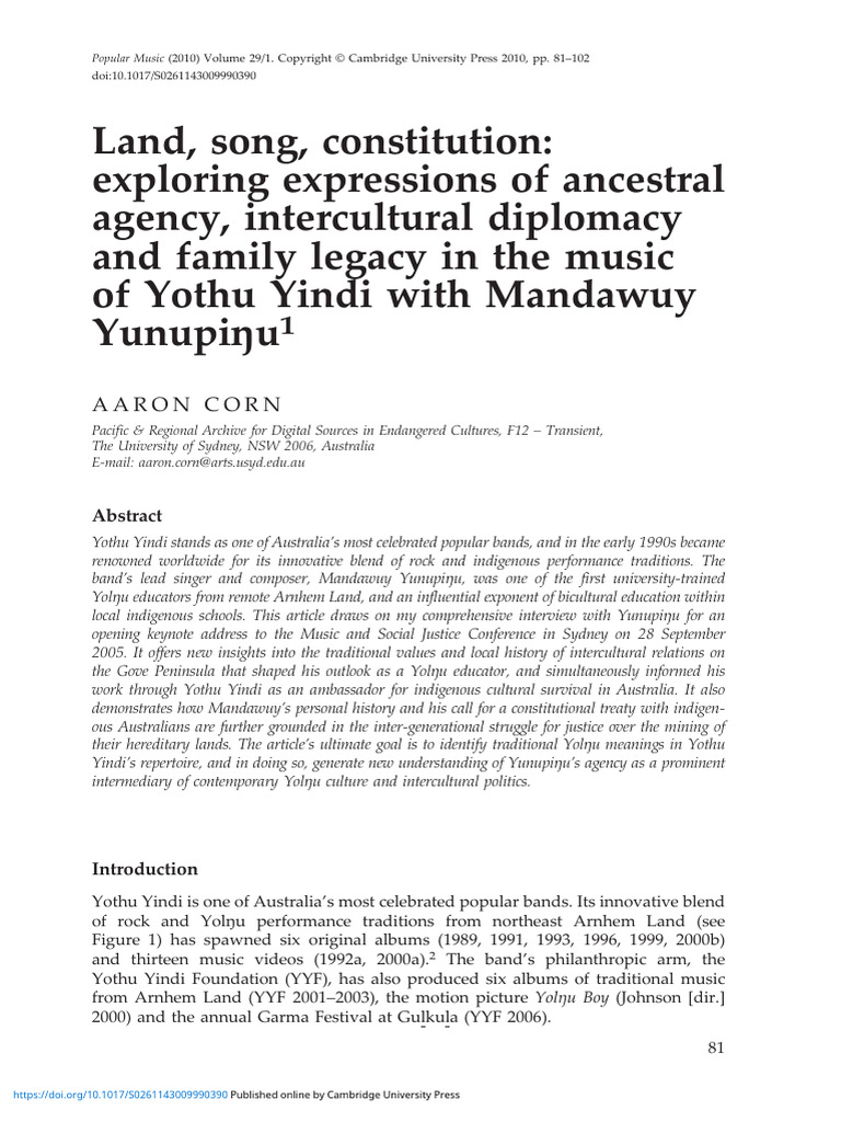 Land Song Constitution Exploring Expressions of Ancestral Agency ...
