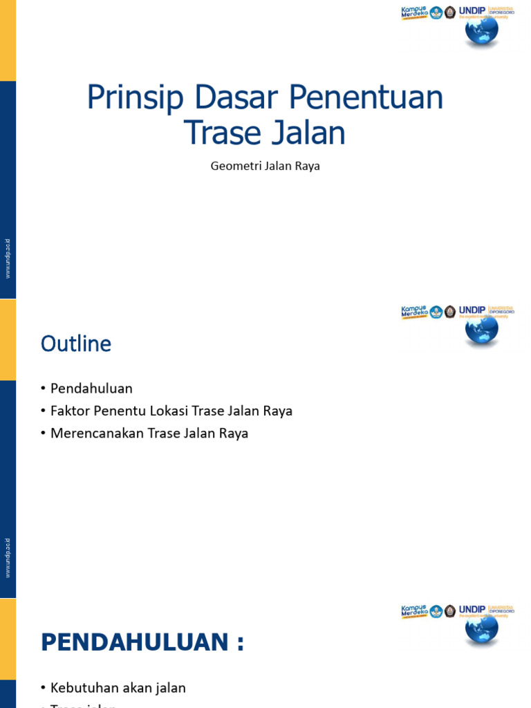 Trase Jalan dan Geometri Raya | PDF