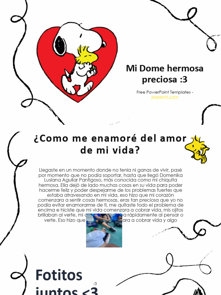 Snoopy PowerPoint Template 3 | PDF