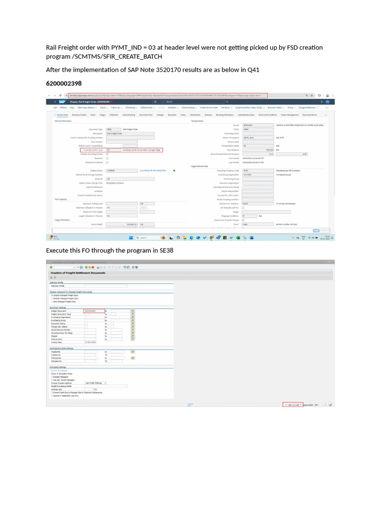 Q41_2000001473_SAP Note - Rail FSD failure from batch | PDF