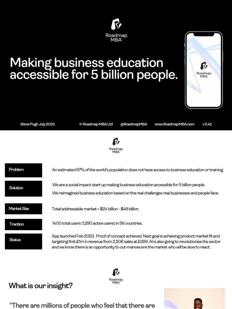 Roadmap MBA Investor Presentation v2.41 | PDF | Cost Of Living ...