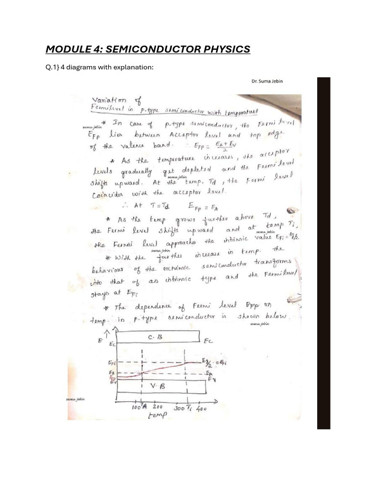 Semiconductor Physics Module 4 | PDF