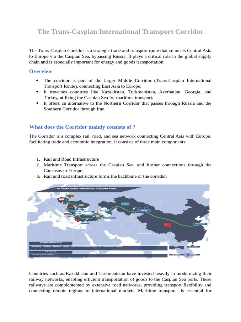 The Trans Caspian Analysis by Rai Ijaz | PDF | Azerbaijan | Central Asia