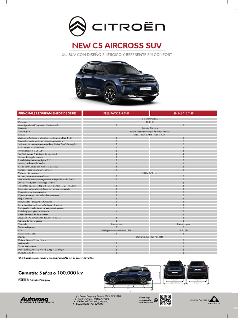 672136ee5107a_ficha-tecnica-new_c5_aircross_suv_impresion-2024-(1) | PDF