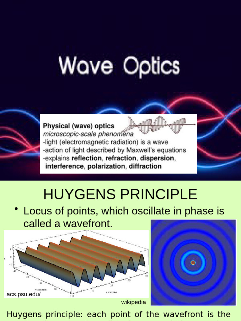 Diffraction 1 1 Pdf Diffraction Waves