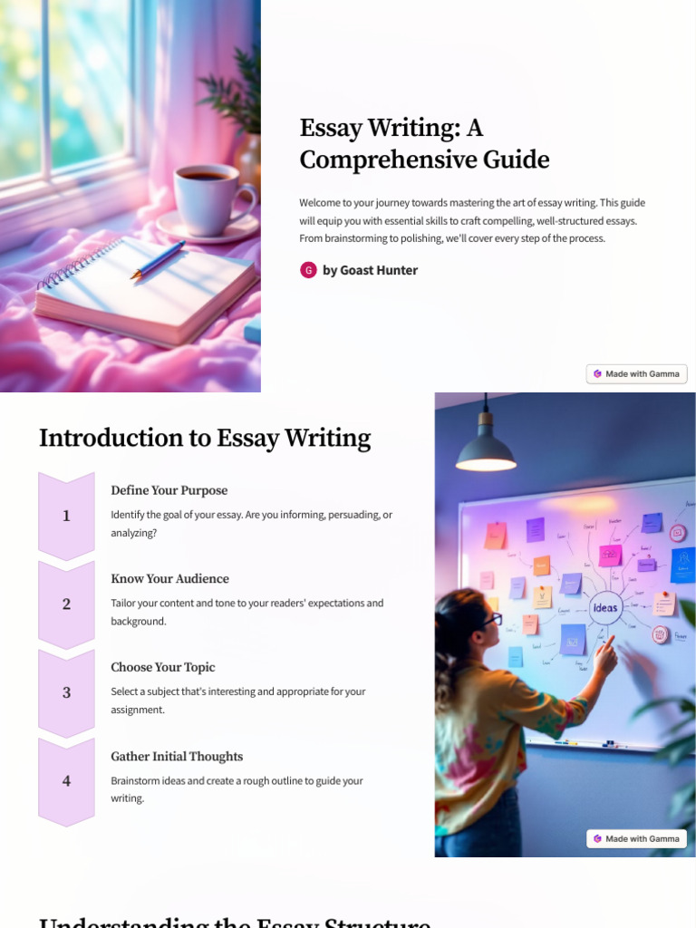 Essay Writing a Comprehensive Guide | PDF | Essays | Argument