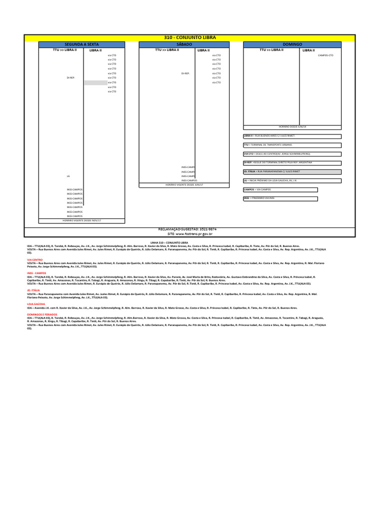 Linha 310 Conjunto Libra | PDF