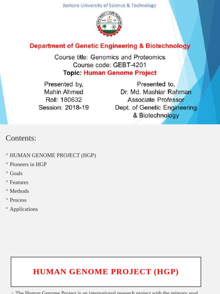 Overview of the Human Genome Project | PDF | Human Genome | Dna Sequencing