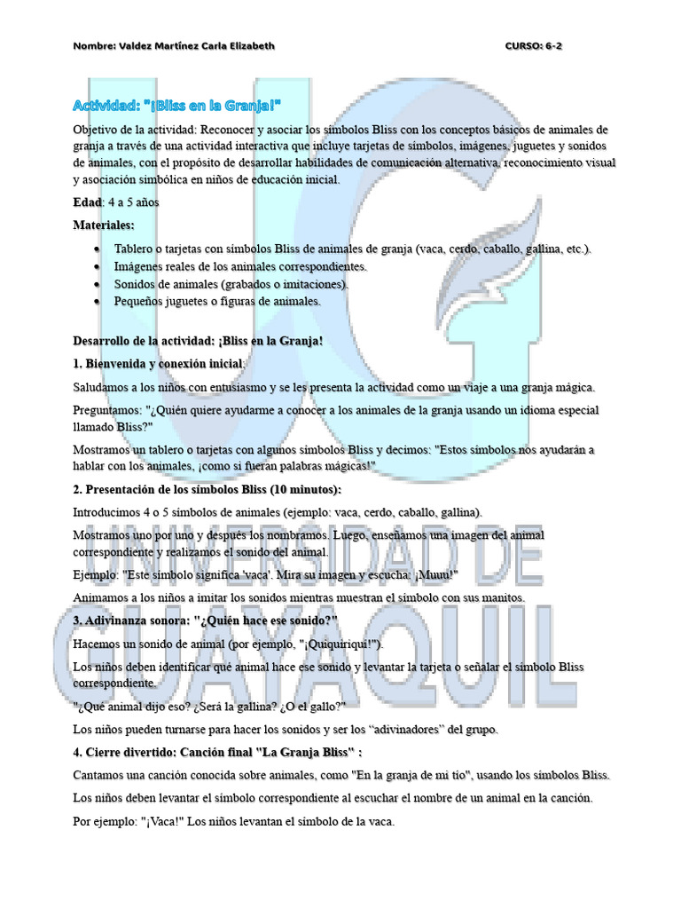 Actividad Interactiva: Símbolos Bliss en Granja | PDF | Juguetes