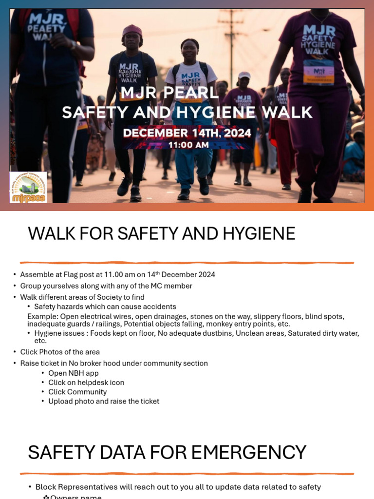 Walk For Safety | PDF