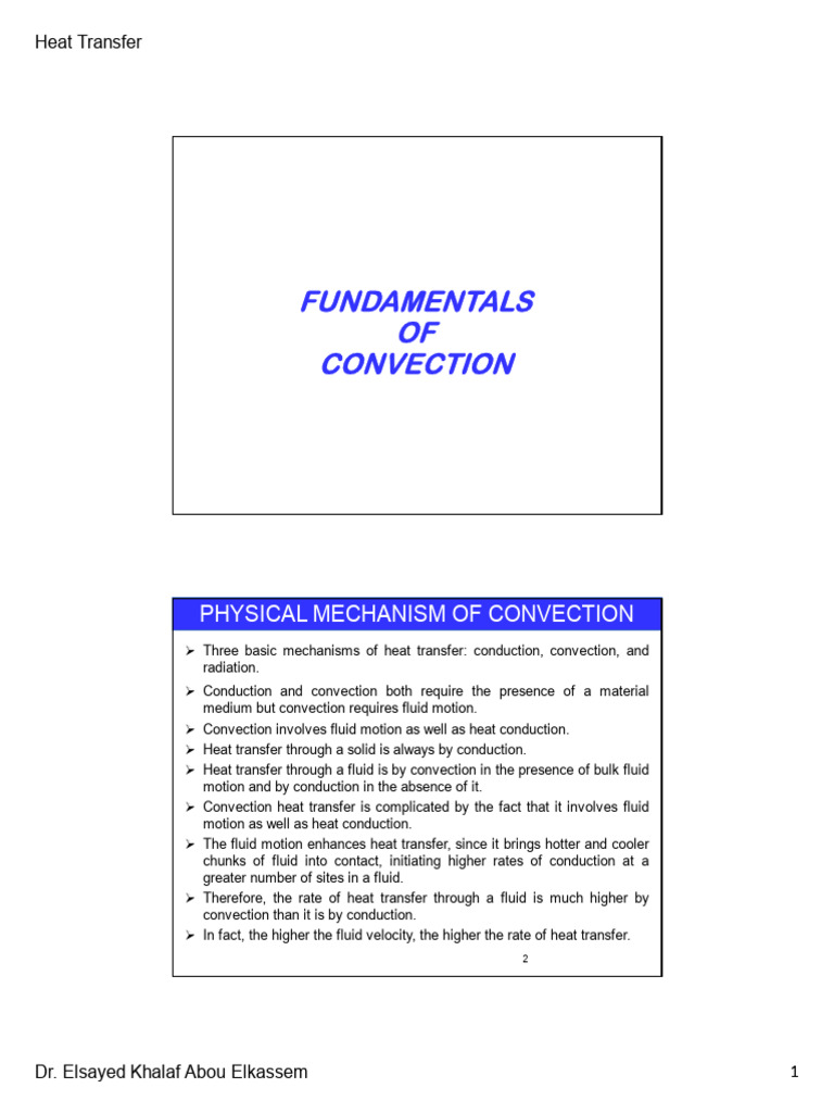 CH 4 Free (Natural) Convection | PDF | Fluid Dynamics | Boundary Layer
