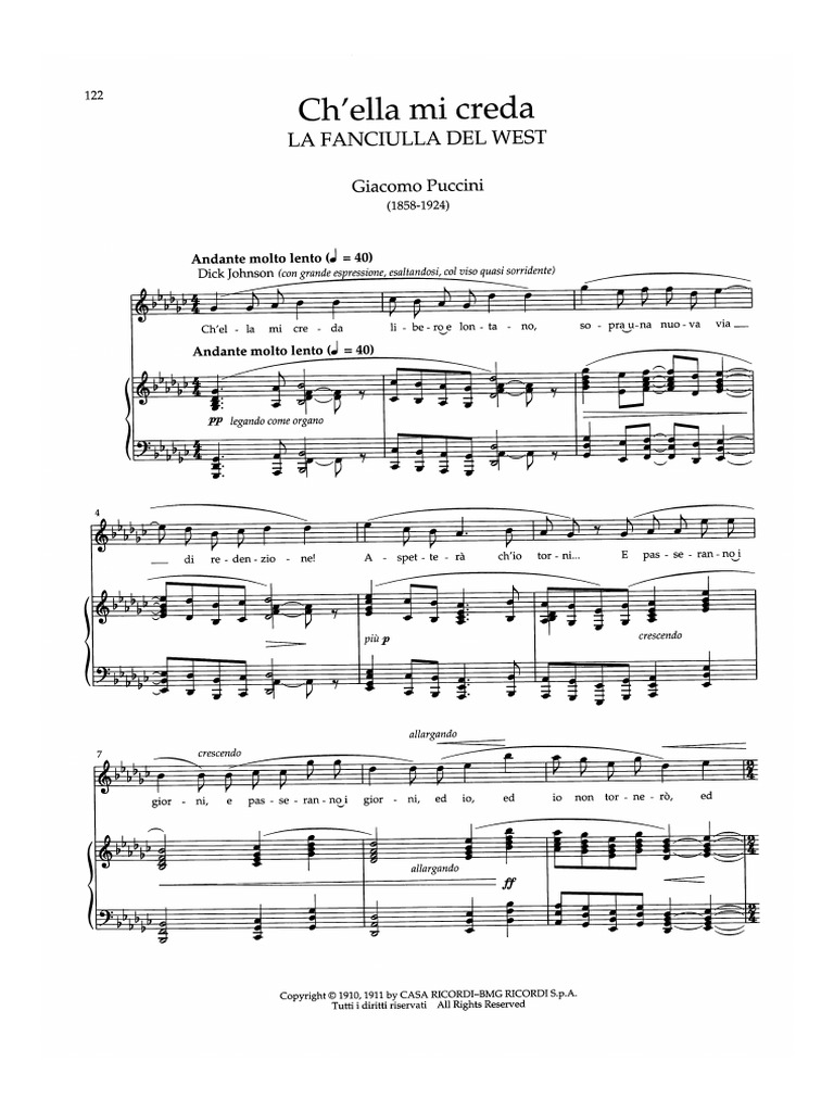 Ch'Ella Mi Creda | PDF