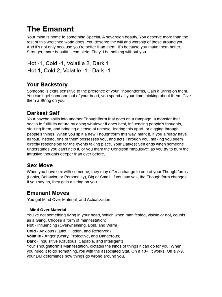 The Emanant | PDF | Thought | Psychology