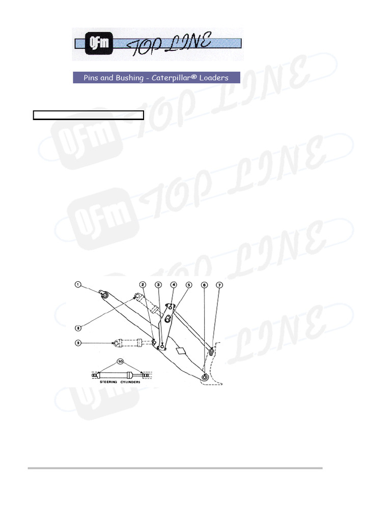 Pins & Bushing - Caterpillar Loaders | PDF