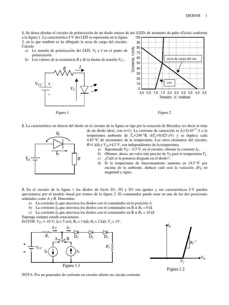 Ejercicios Diodos | PDF | Diodo | Rectificador