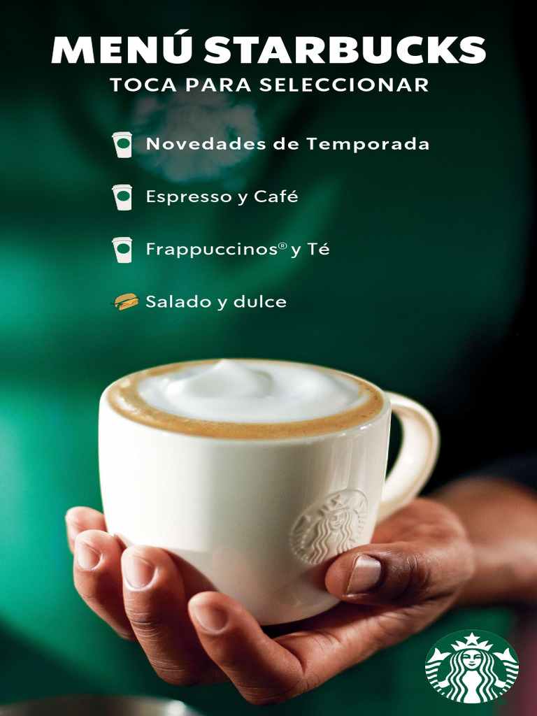 Menú Starbucks | PDF | Bebida | Alimentos