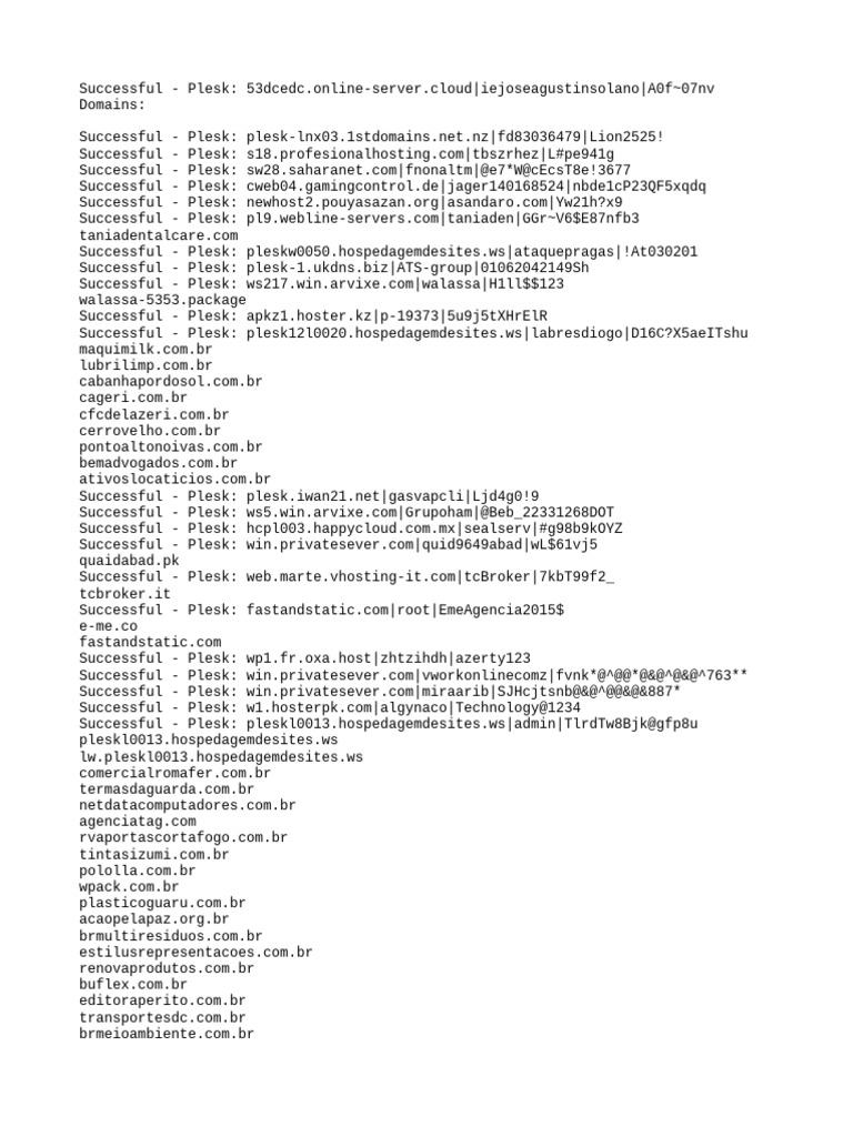 Successfully Logged Plesk | PDF