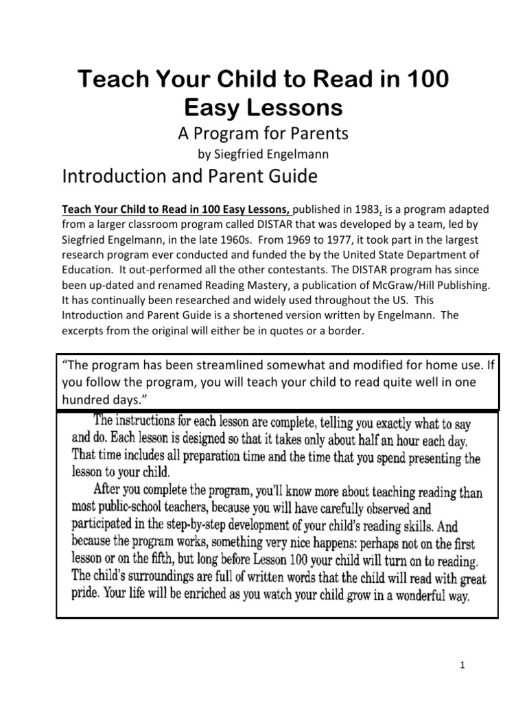 100 Easy Lessons | PDF | Word | Cognitive Science