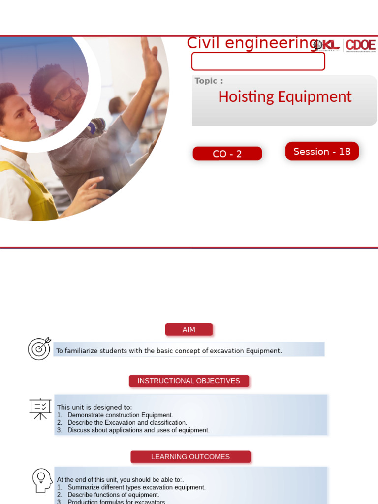 Excavation Equipment Overview and Applications | PDF | Construction ...