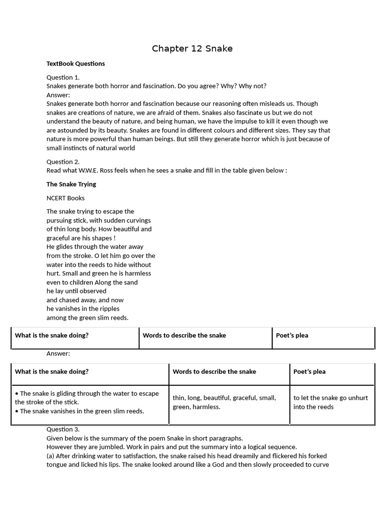 Chapter 12 Snake | PDF