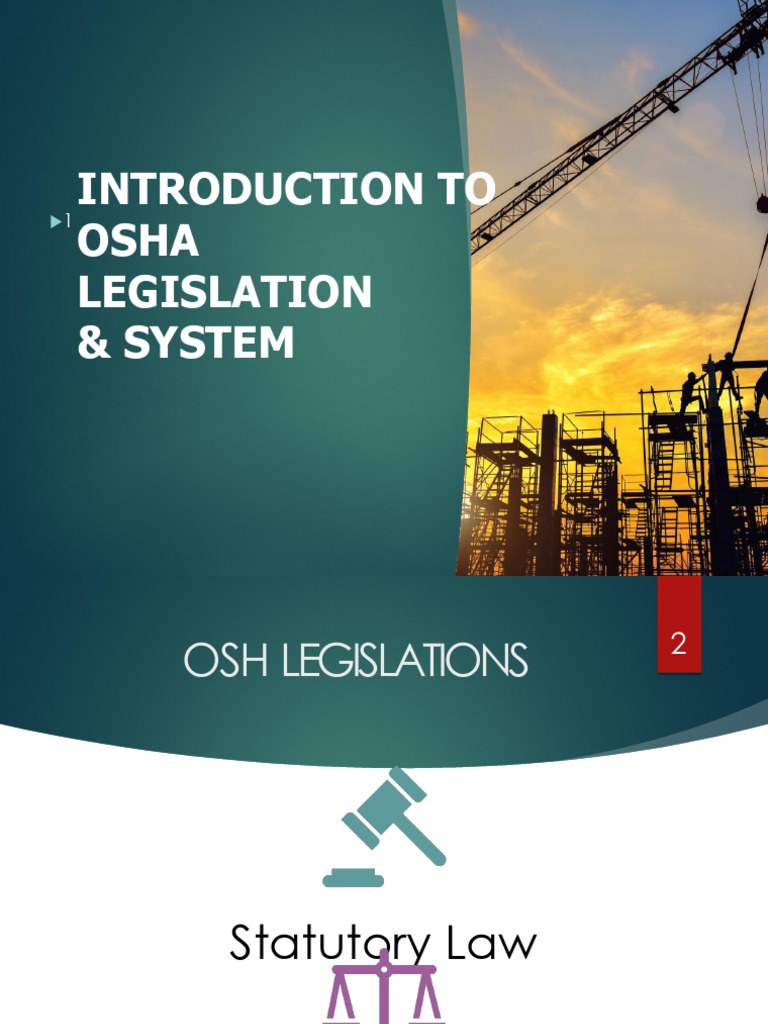 Osha & System | PDF | Tort | Occupational Safety And Health