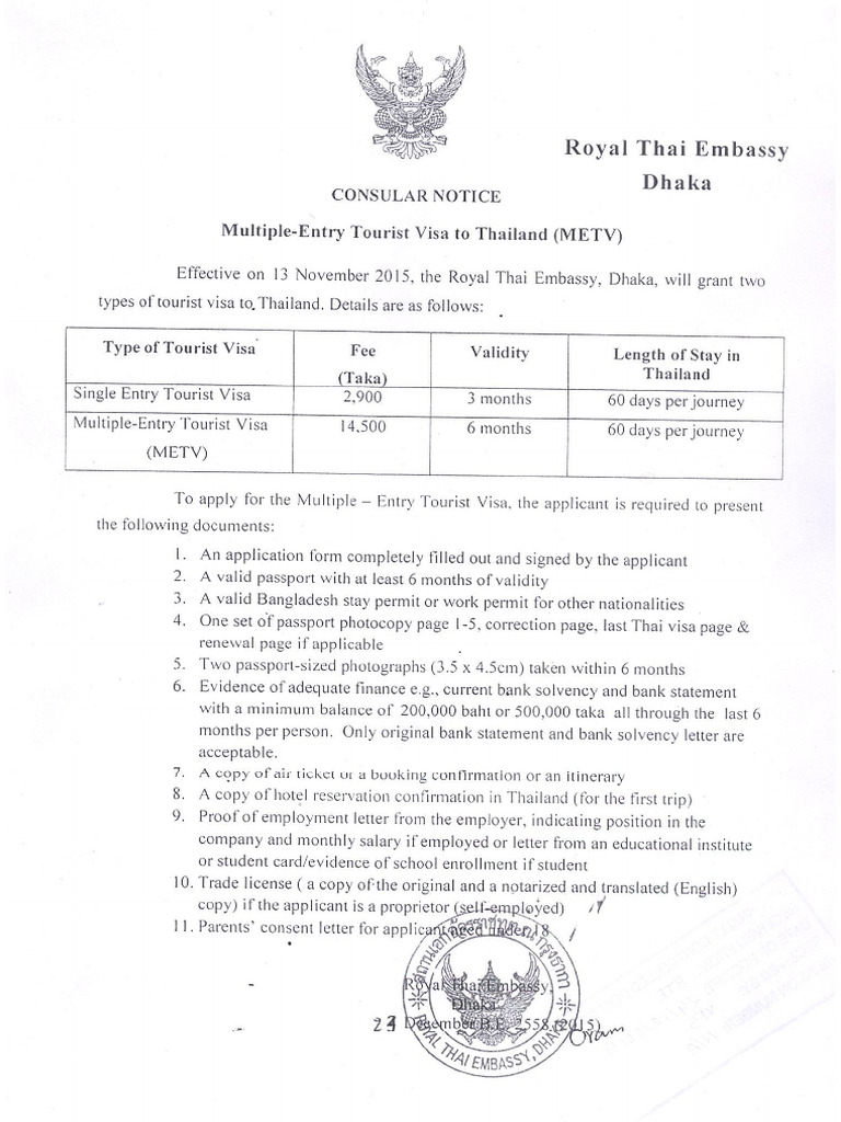 Consular Notice (MET) 271215 | PDF
