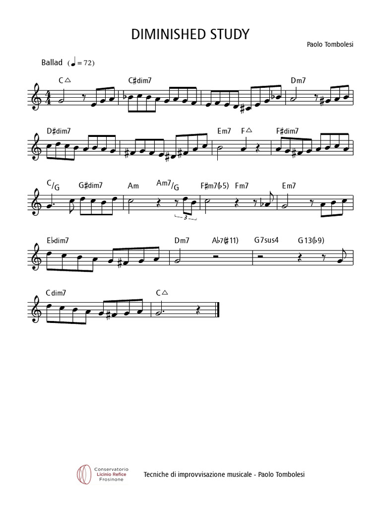 Diminished Study | PDF