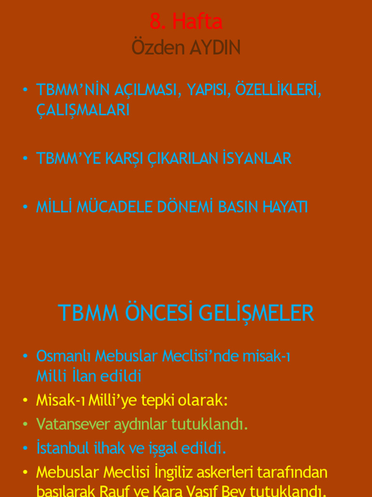 Hafta TBMM | PDF