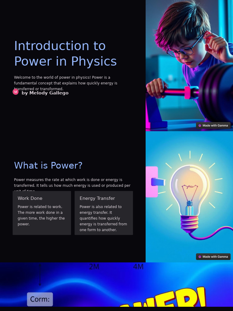 Understanding Power in Physics | PDF | Power (Physics) | Watt