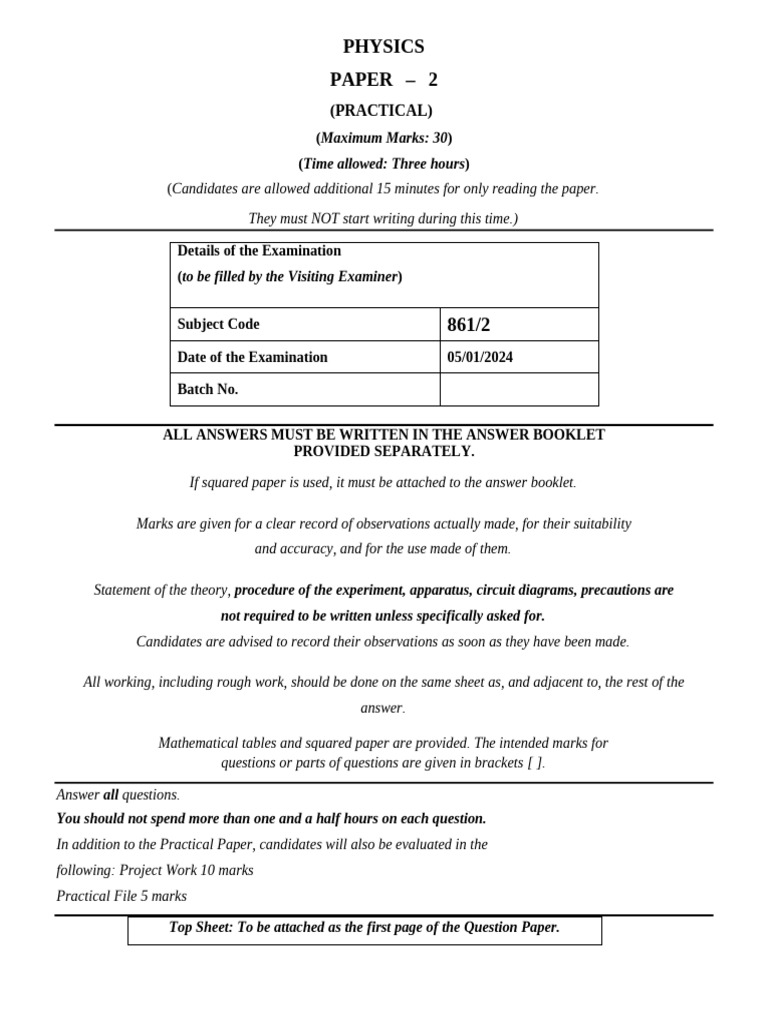 XII Practical QP_2023-24 PHYSICS | PDF | Significant Figures ... XII Practical QP_2023-24 PHYSICS | PDF | Significant Figures ...