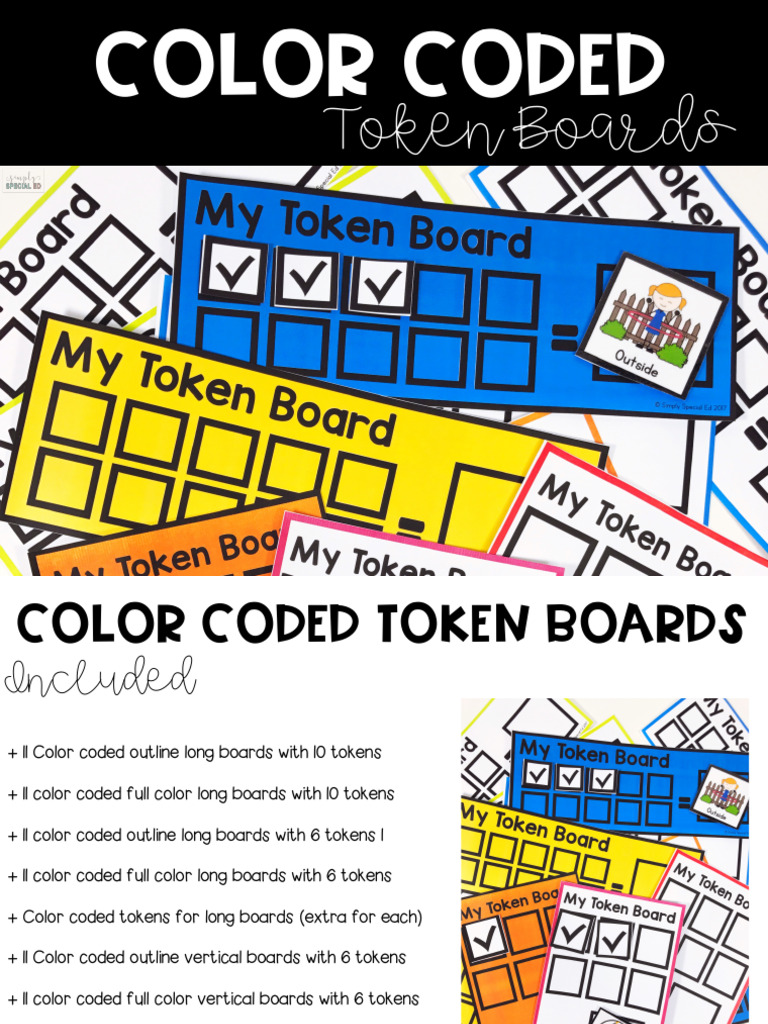 Color Coded Token Boards for Students | PDF | Digital Millennium ...