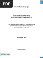 Manual de Agua Potable, Alcantarillado y Saneamiento (MAPAS) PDF | PDF | Agua potable | Saneamiento