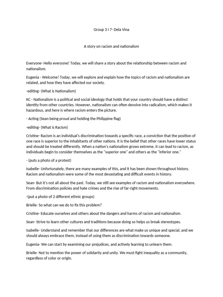Group 3 I 7 - Dela Vina I Social Studies & English Final | PDF ...