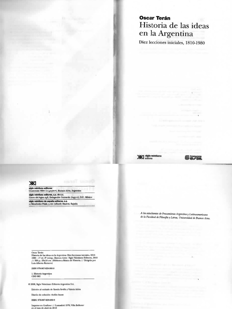 Historia_de_las_ideas_en_la_Argentina_Os | PDF