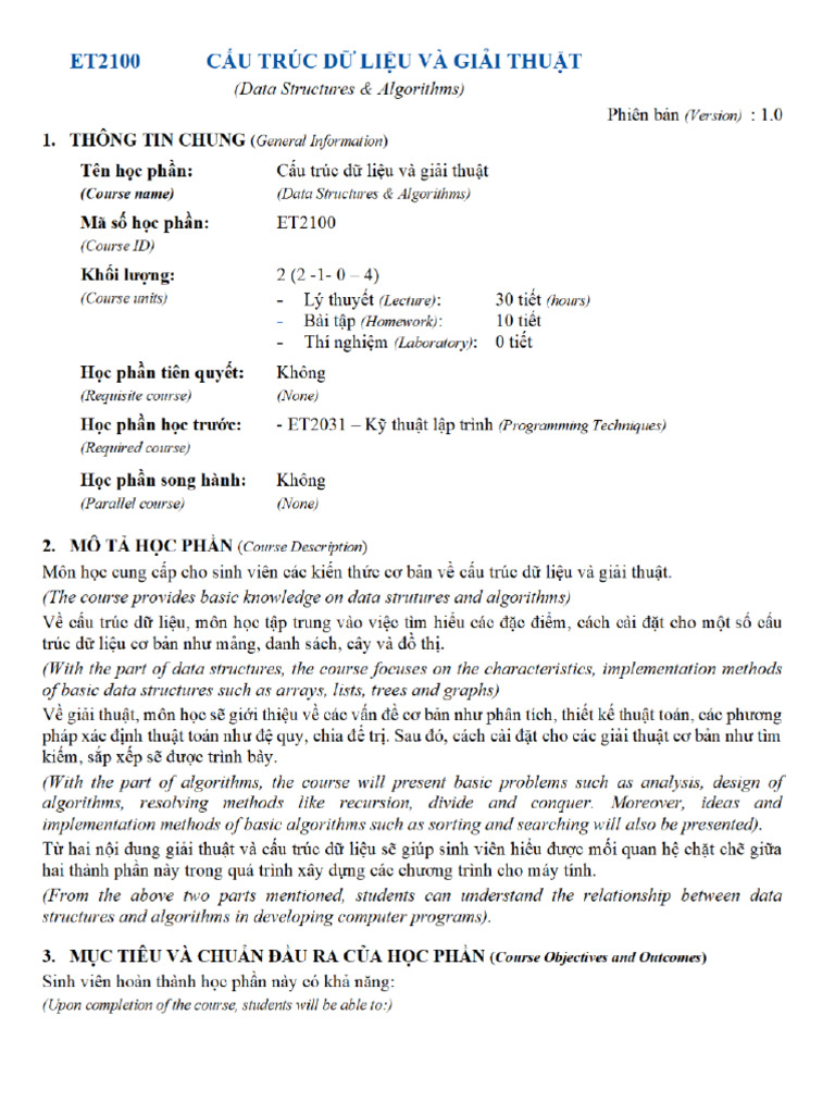 Đề cương CTDL> | PDF