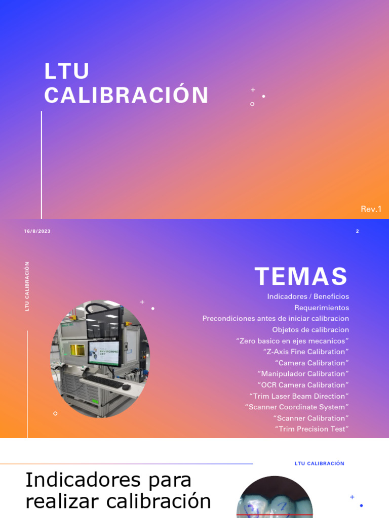 Guía de Calibración LTU: Pasos y Beneficios | PDF | Calibración | Medición