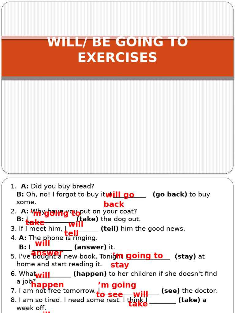 Future Tense Practice for ESL Students | PDF