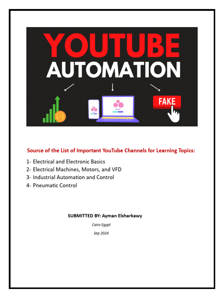 Industrial Automation YouTube Channel | PDF | Physical Sciences ...