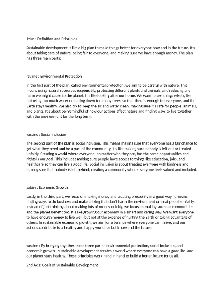 Projet Anglais Version Final | PDF | Sustainability | Sustainable ...