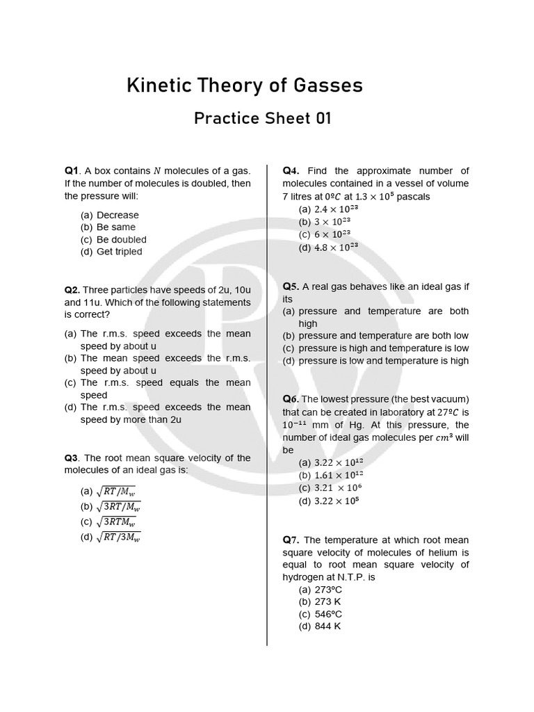 KTG | PDF | Gases | Temperature